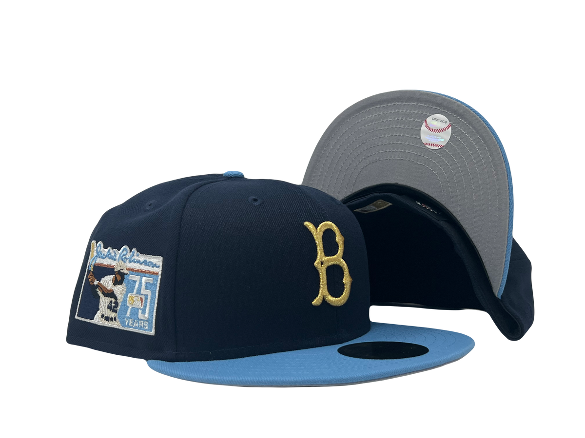 Brooklyn Dodgers Jackie Robinson 75th Anniversary New Era Fitted Hat ...