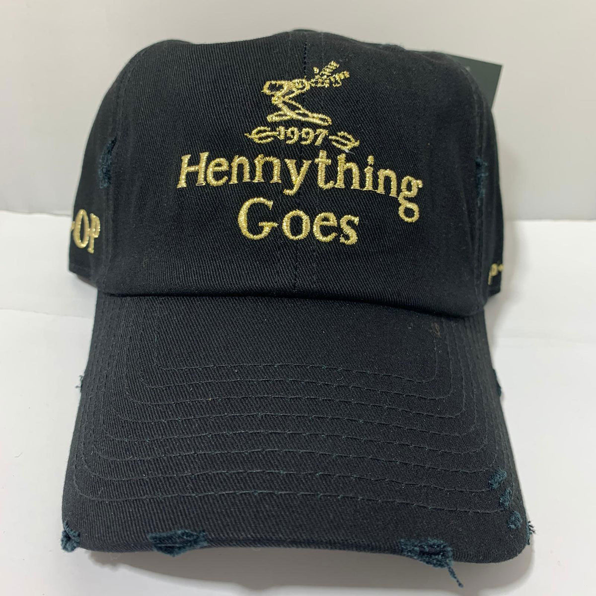 FIELD GRADE HENNYTHING GOES DAD HAT-BLACK CAP GOLD LOGO – Sports World NY