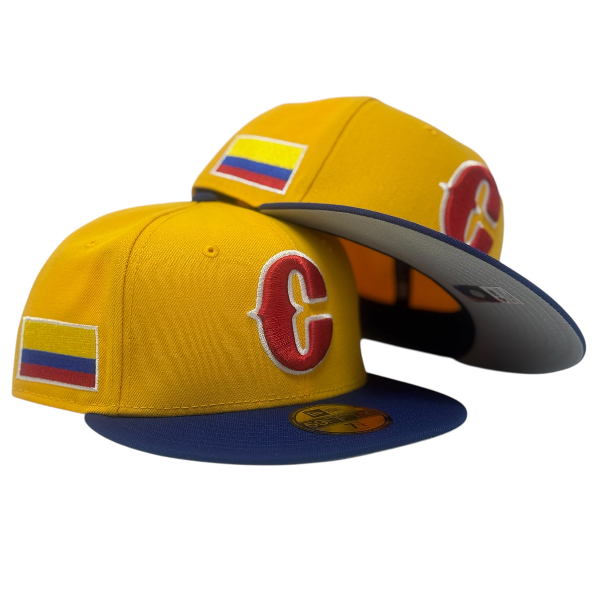 Colombia 2026 World Baseball Classic 59Fifty Fitted Hat-Yellow Royal