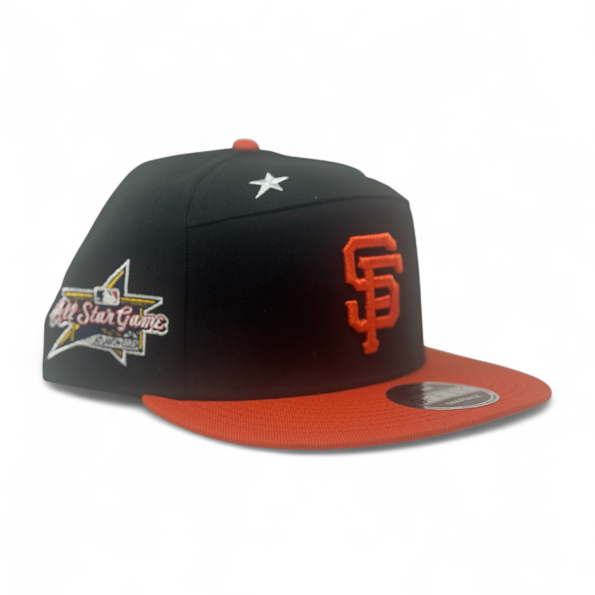 Black SF Giants 2025 All Star Game Split Panel on Field Snapback