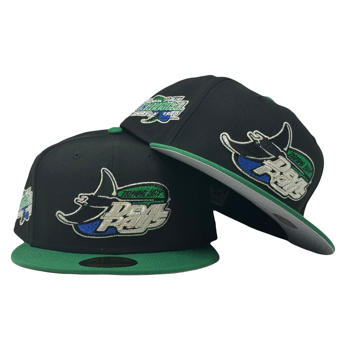 Tampa Bay Devil Rays 1998 Inaugural Season Black New Era Fitted ...