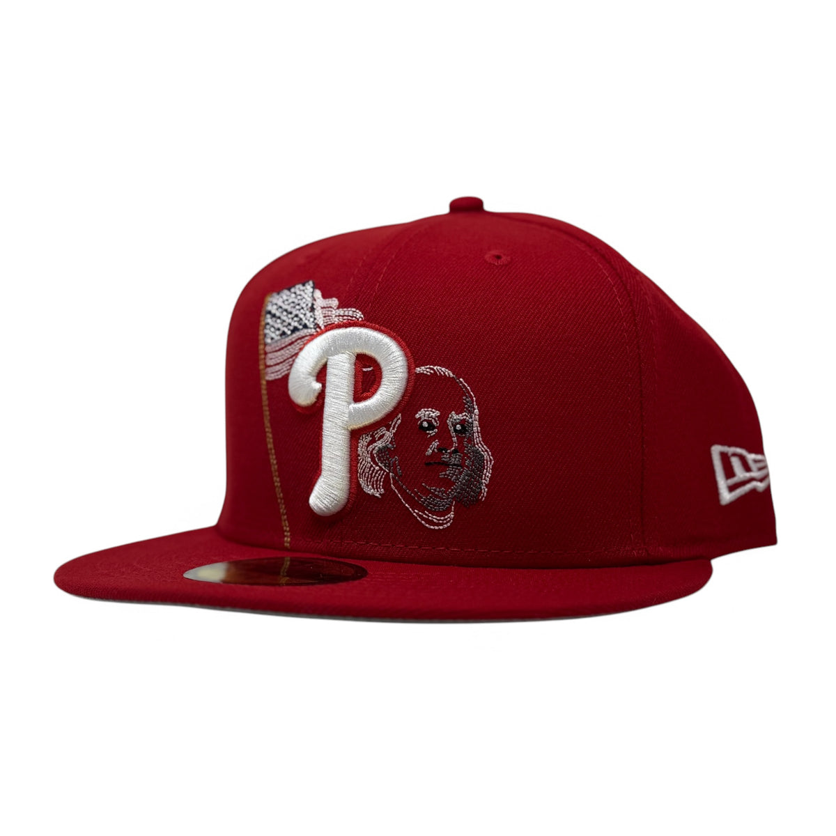 Red Philadelphia Phillies 1996 All Star Game State Stitch Fitted ...