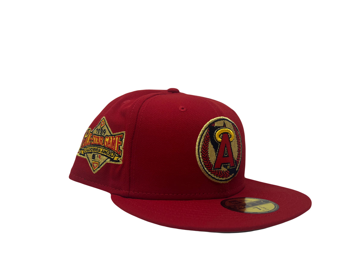 Red California Angels 1989 All Star Game Red New Era Fitted Hat ...