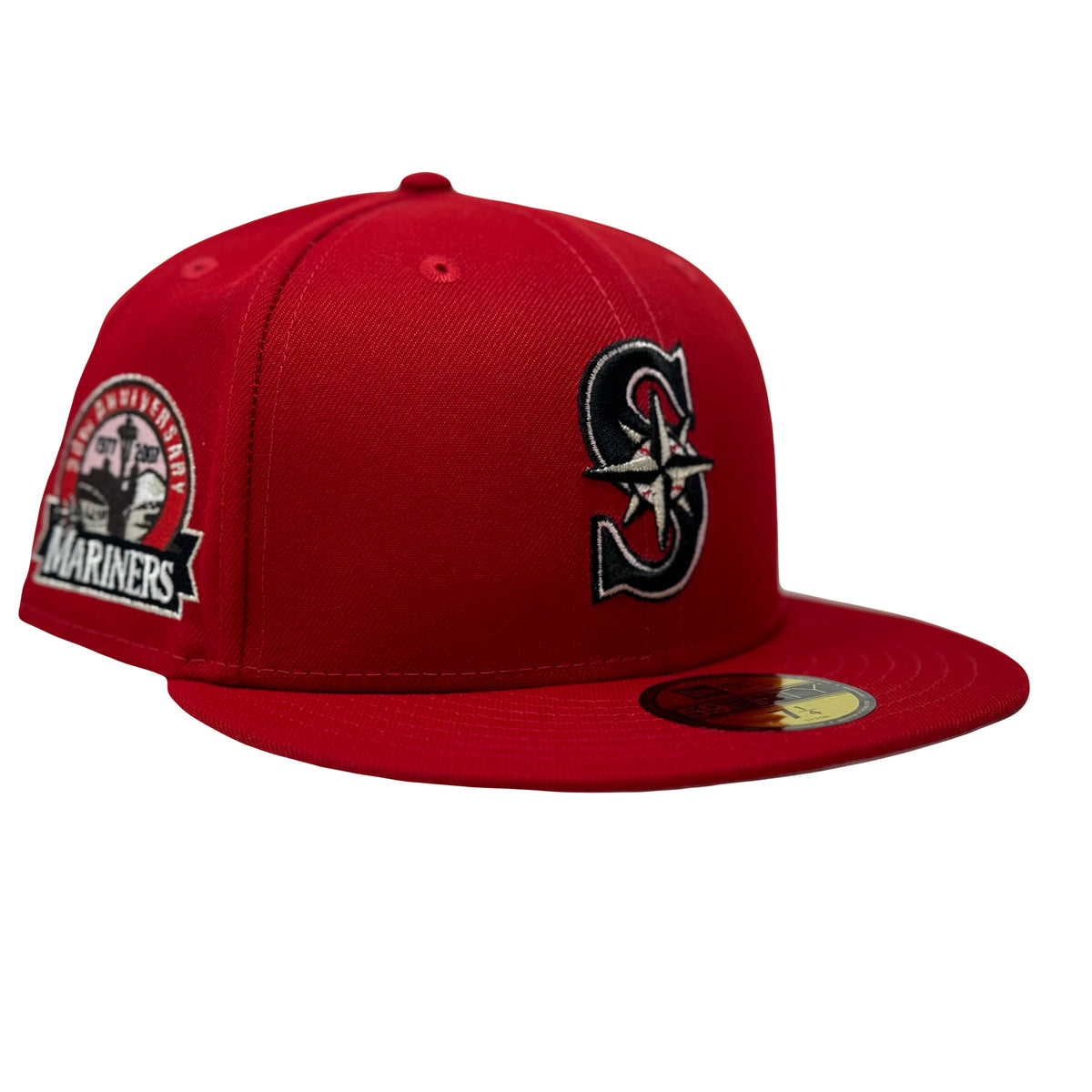 Seattle Mariners 30th Anniversary Pink Brim New Era Fitted Hat