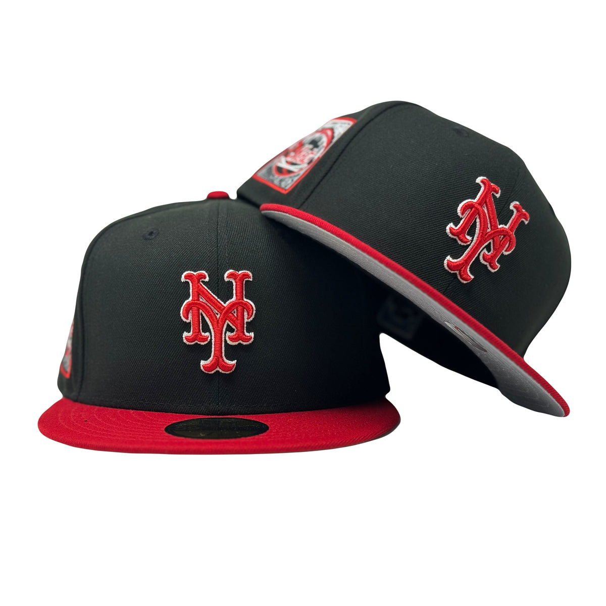 NY Mets 25th Anniversary Miracle Mets Gray Brim New Era Fitted