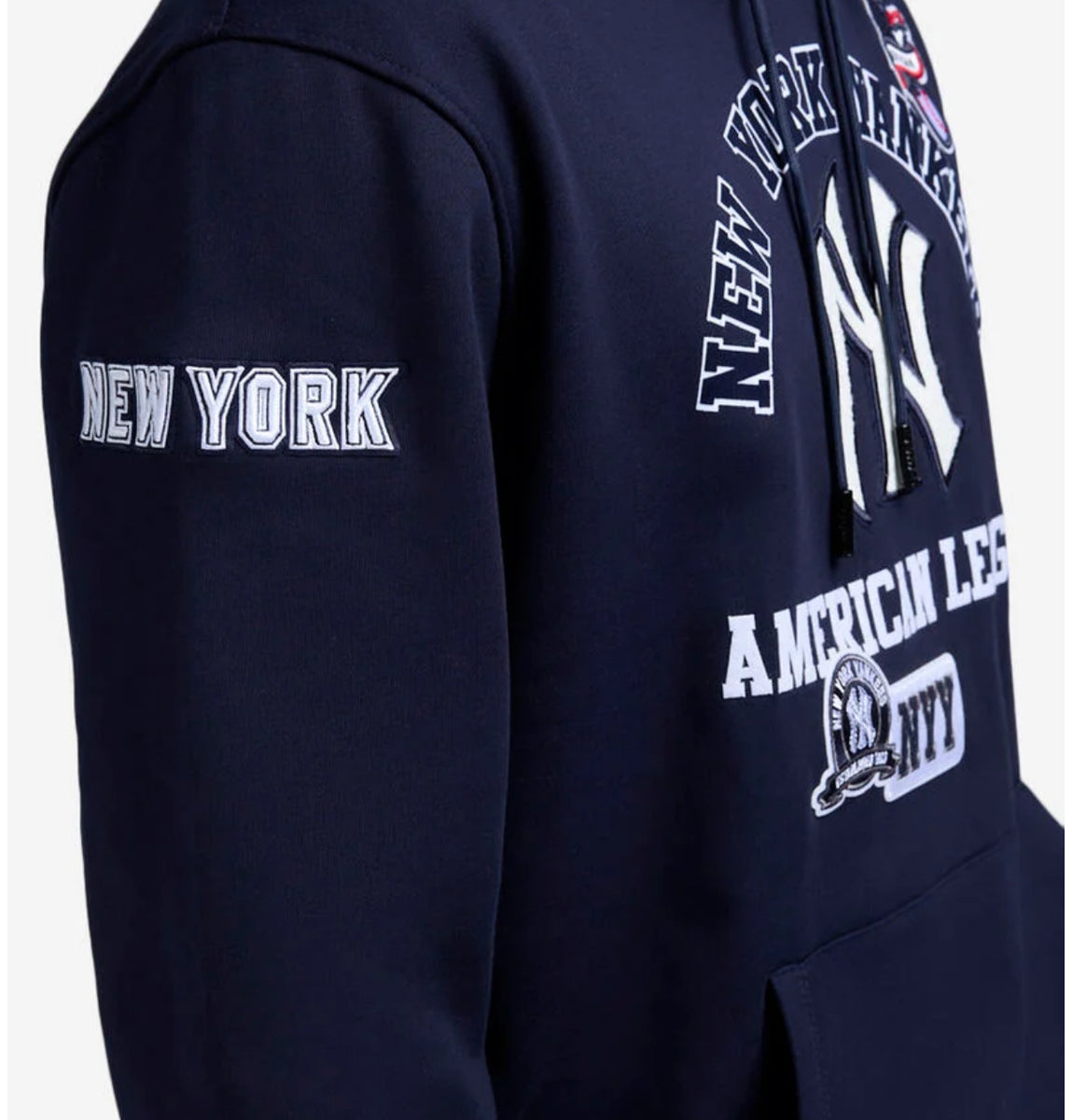 New York Yankees Pro Area Code Pro Standard Men's Navy-Blue Hoodie ...