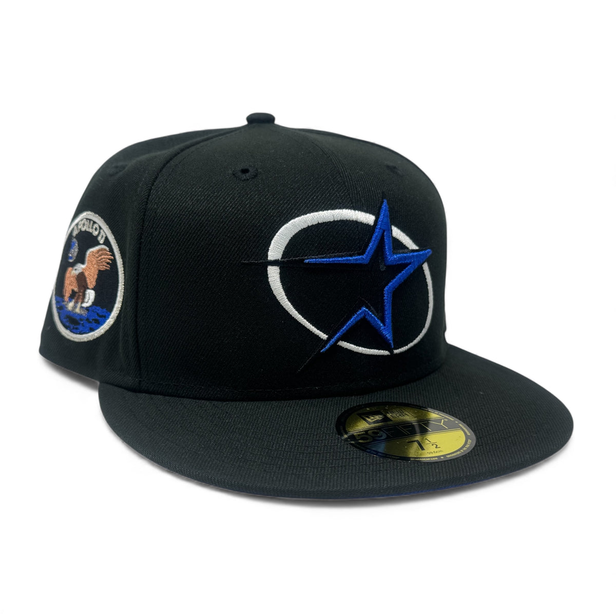 Black Royal Houston Astros Apollo 11 Fitted Hat | Sports World 165