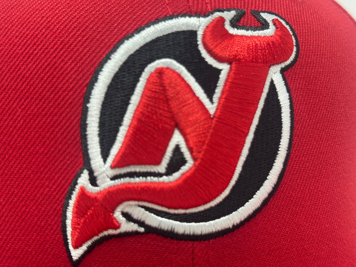Red New Jersey Devils Mascot New Era Fitted Hats - Sports World