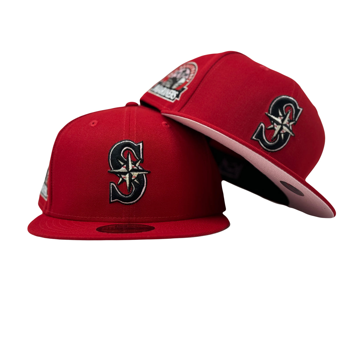 Seattle Mariners 30th Anniversary Pink Brim New Era Fitted Hat