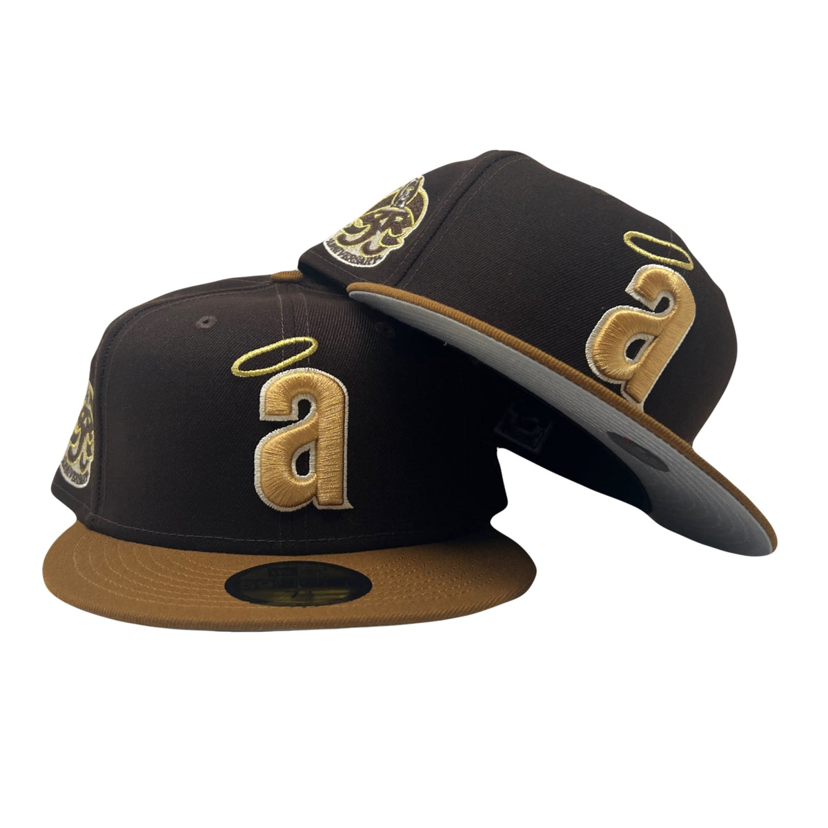 Dark Brown Toast Angels 35th Anniversary New Era Fitted Hat – Sports ...