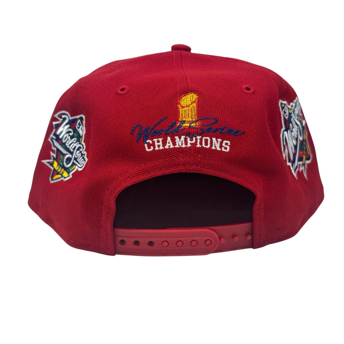 Red New York Yankees 27X Champions Multi Logo Snapback