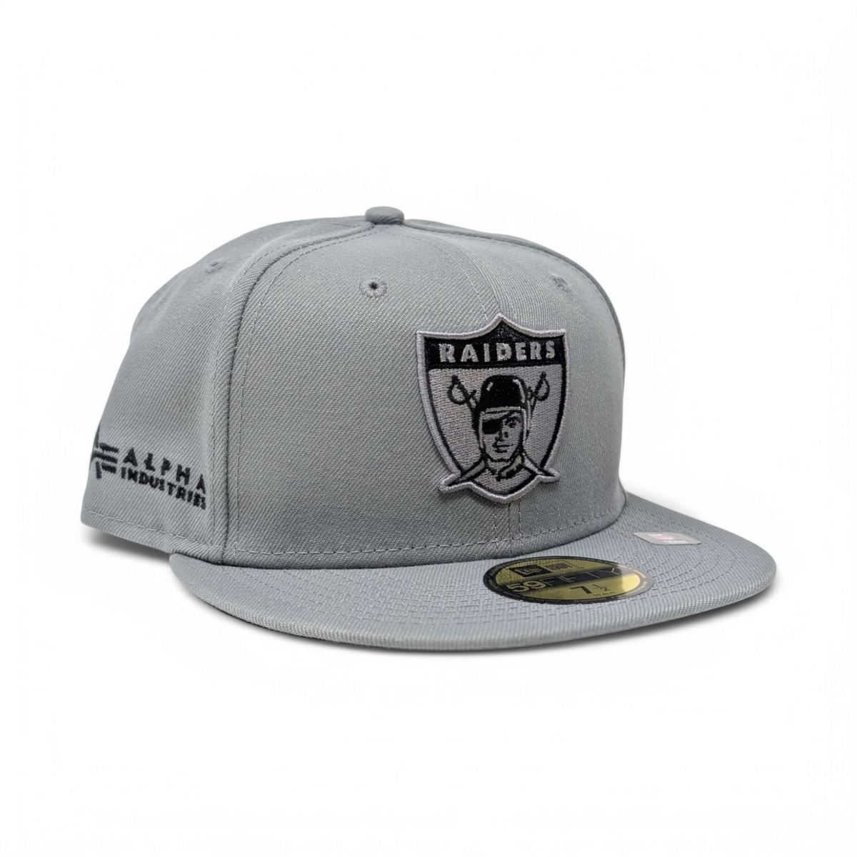 Las Vegas Raiders Alpha Industries 59Fifty Fitted Hats-Gray – Sports ...