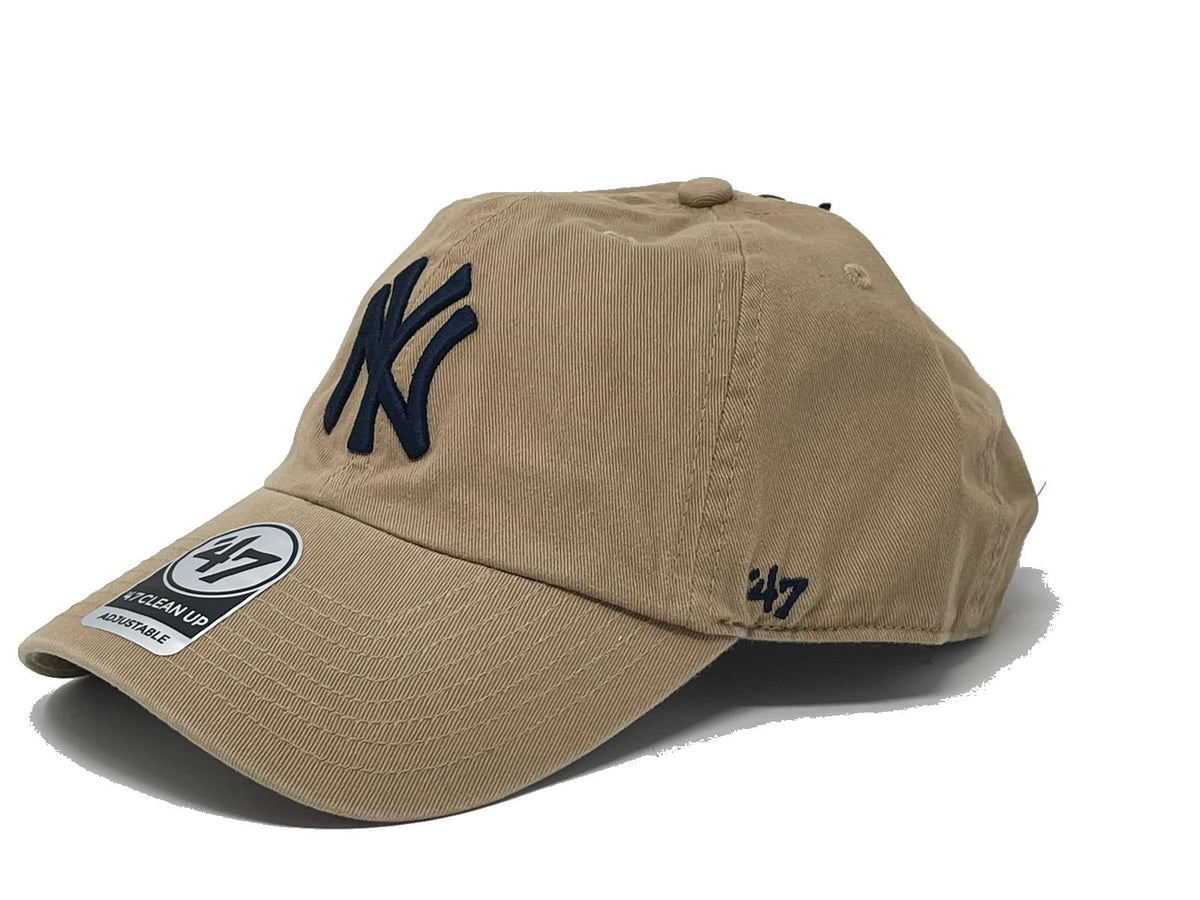 Men's '47 Tan New York Yankees Heritage Clean Up Adjustable Hat ...
