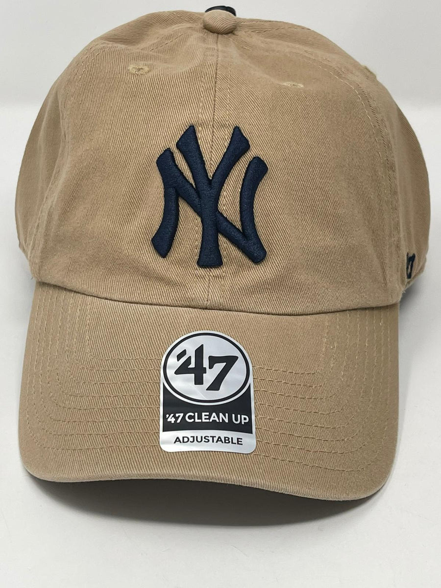 Men's '47 Tan New York Yankees Heritage Clean Up Adjustable Hat ...