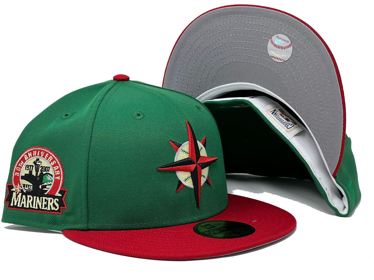 Seattle Mariners 30th Anniversary "Xmas Pack" New Era Fitted Hats ...