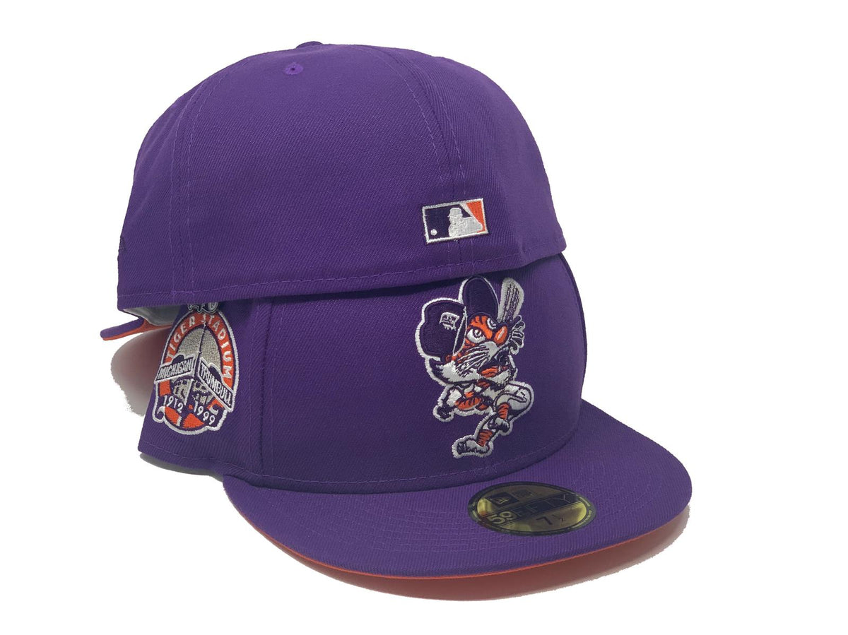 Deep Purple Detroit Tigers Custom 59fifty New Era Fitted Hat