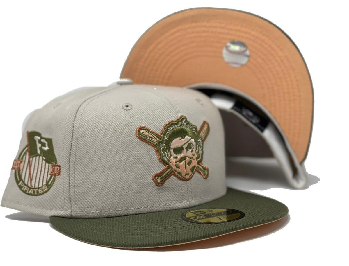 PITTSBURGH PIRATES STONE PEACH BRIM NEW ERA FITTED HAT – Sports World NY