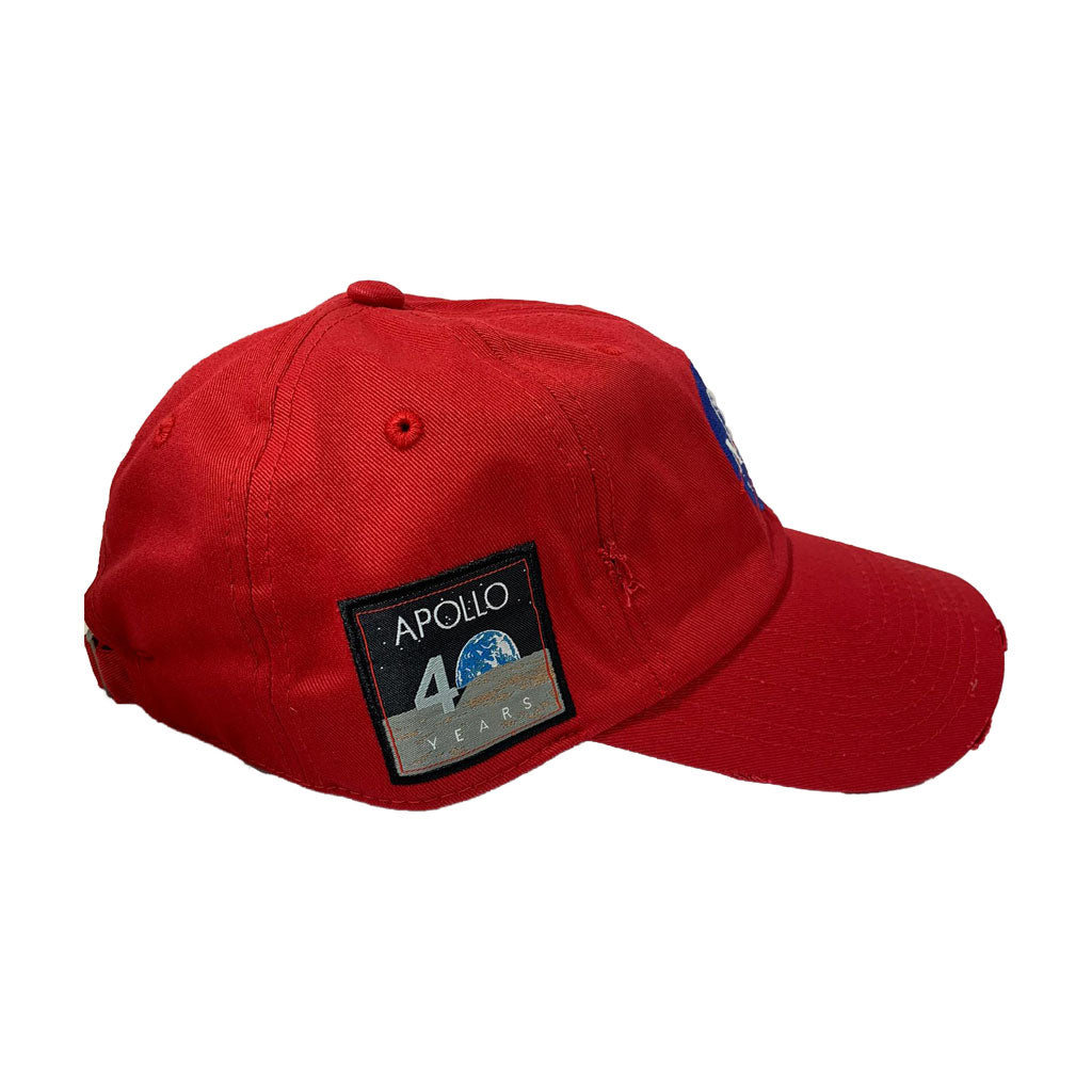FIELD GRADE RED NASA DAD HAT 40TH APPOLO PATCH – Sports World NY