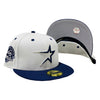 HOUSTON ASTRO 45TH ANNIVERSARY FITTED TO MATCH AIR JORDAN 1 " MIDNIGHT